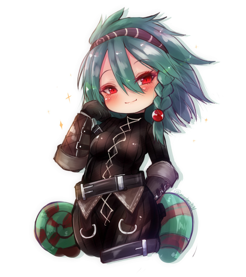 The Big Imageboard Tbib 1girl Absurdres Blush Borrowed Character Braid Chameleon Tail Female