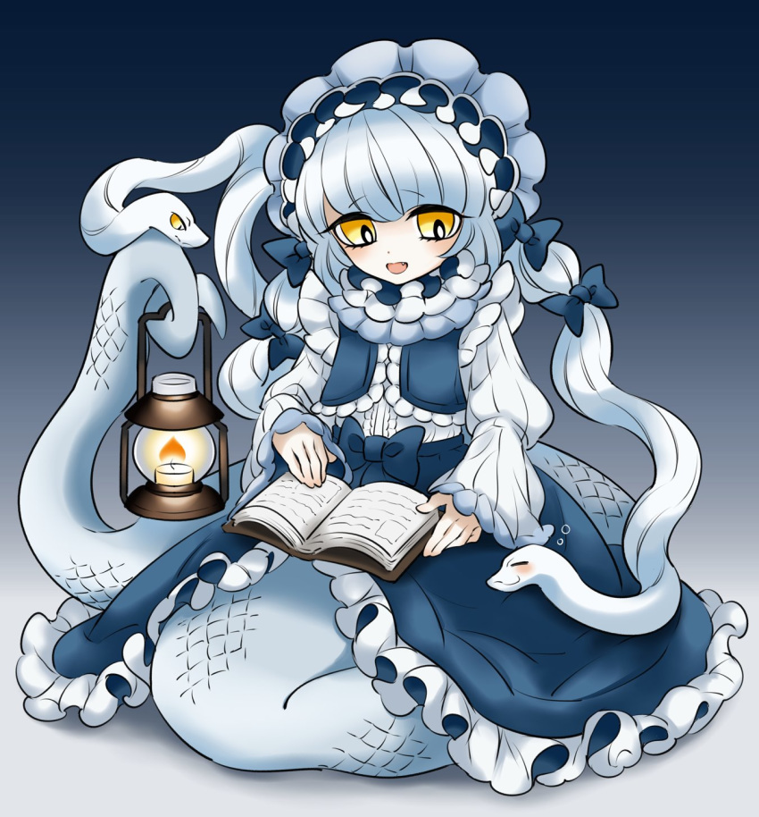 The Big ImageBoard (TBIB) - 1girl ano5102 book gradient gradient ...