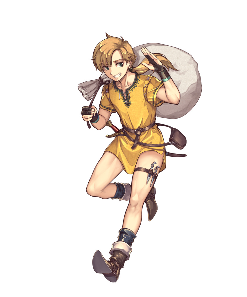 The Big ImageBoard (TBIB) - 1boy alba bag belt blonde hair boots dagger ...