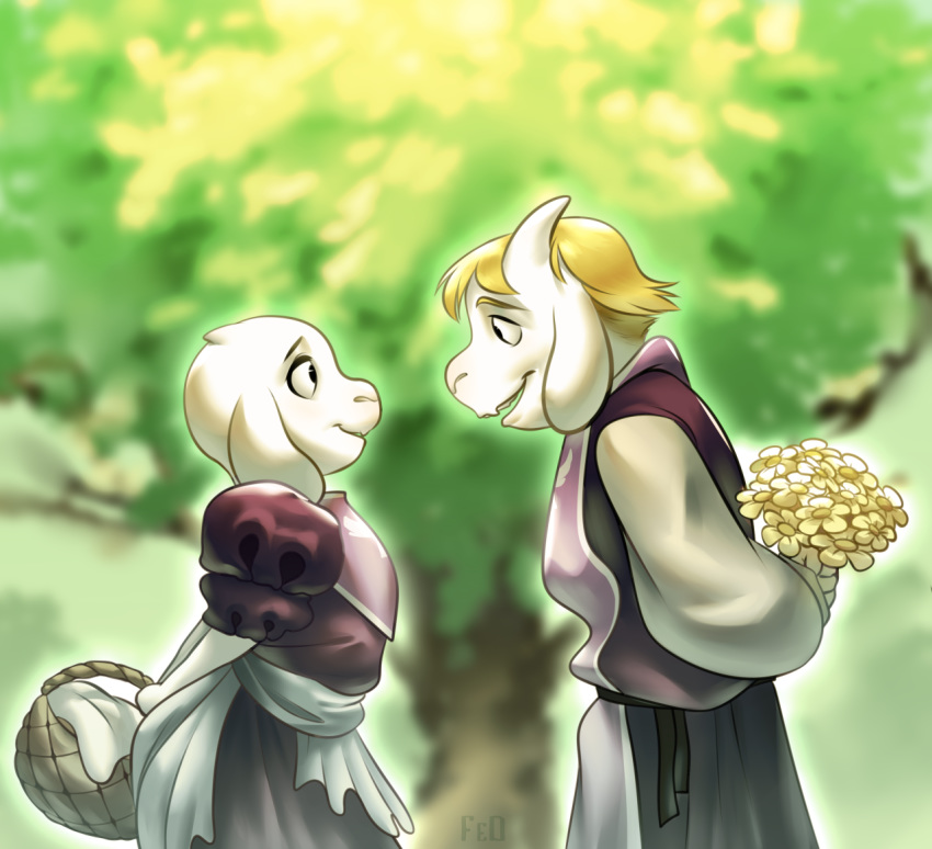 The Big ImageBoard (TBIB) - asgore dreemurr basket bigsosiskafedya blonde hair blurred ...