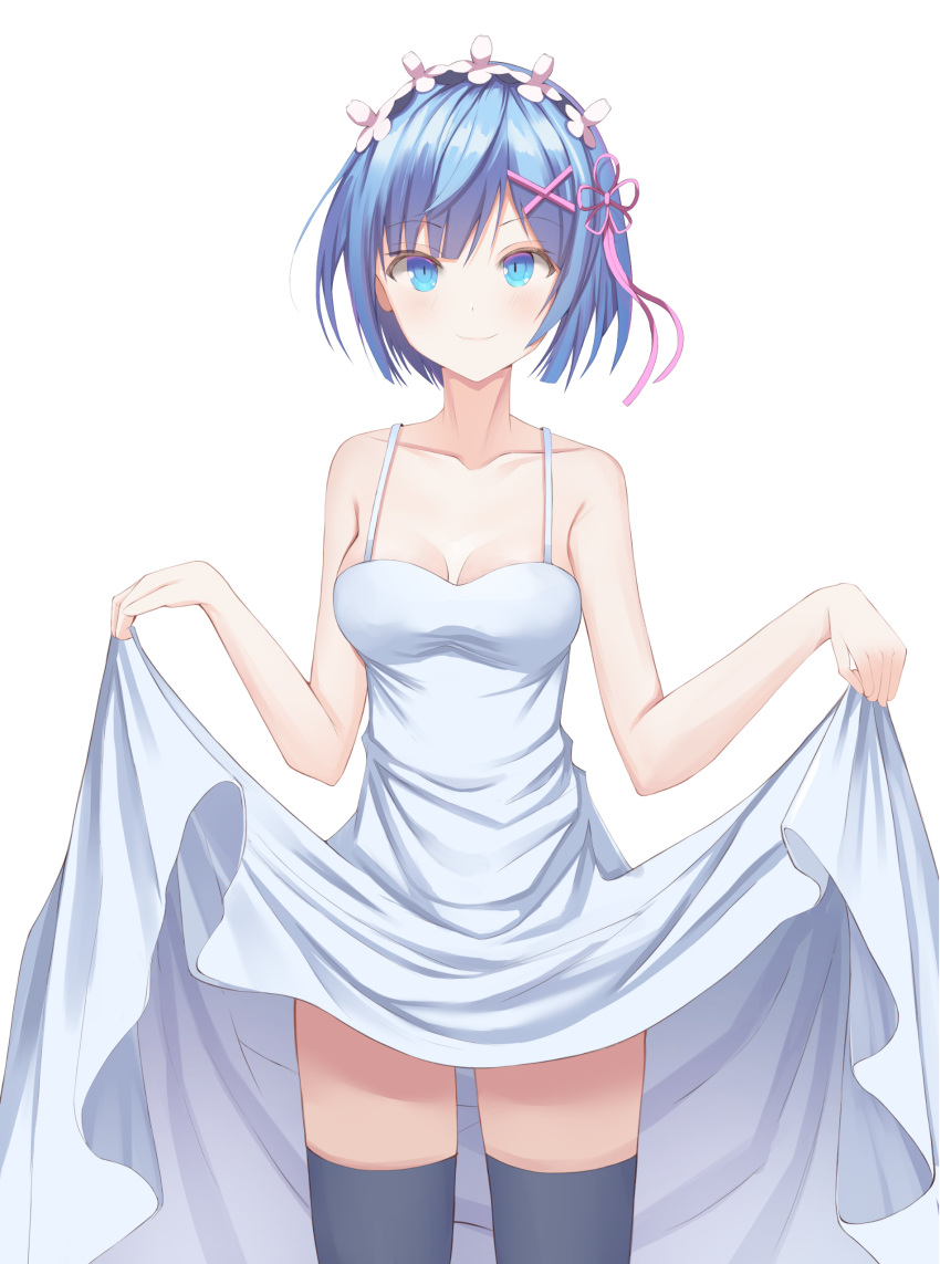 The Big ImageBoard (TBIB) - 1girl absurdres alternate costume bare shoulders black legwear blue ...