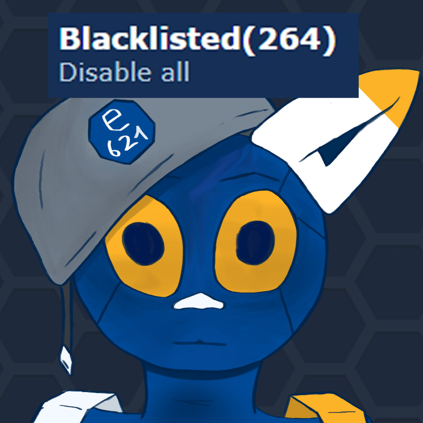 The Big ImageBoard (TBIB) - 1:1 ambiguous gender animal humanoid armor blacklist blue background ...
