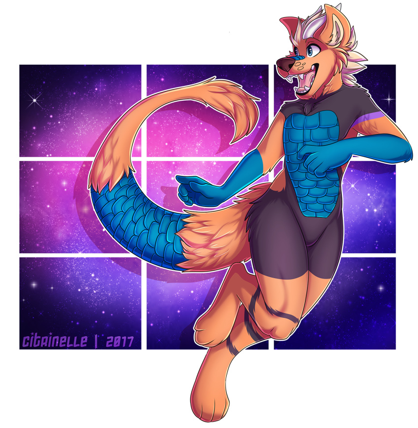 The Big ImageBoard (TBIB) - 2017 anthro blue eyes brown nose canid canine citrinelle digital ...