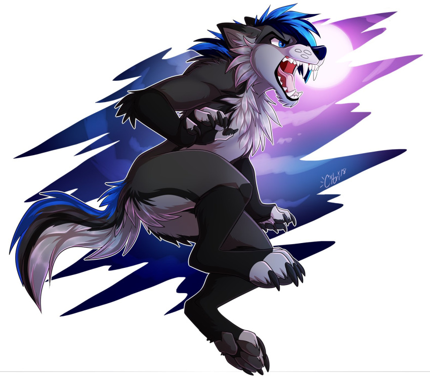 The Big ImageBoard (TBIB) - 2018 4 toes 5 fingers anthro black lips black nose blue eyes blue ...