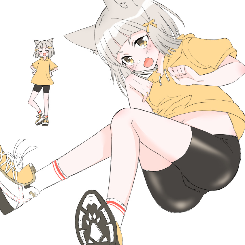 The Big ImageBoard (TBIB) - 1girl absurdres alternate costume animal ears ass bangs bike shorts ...