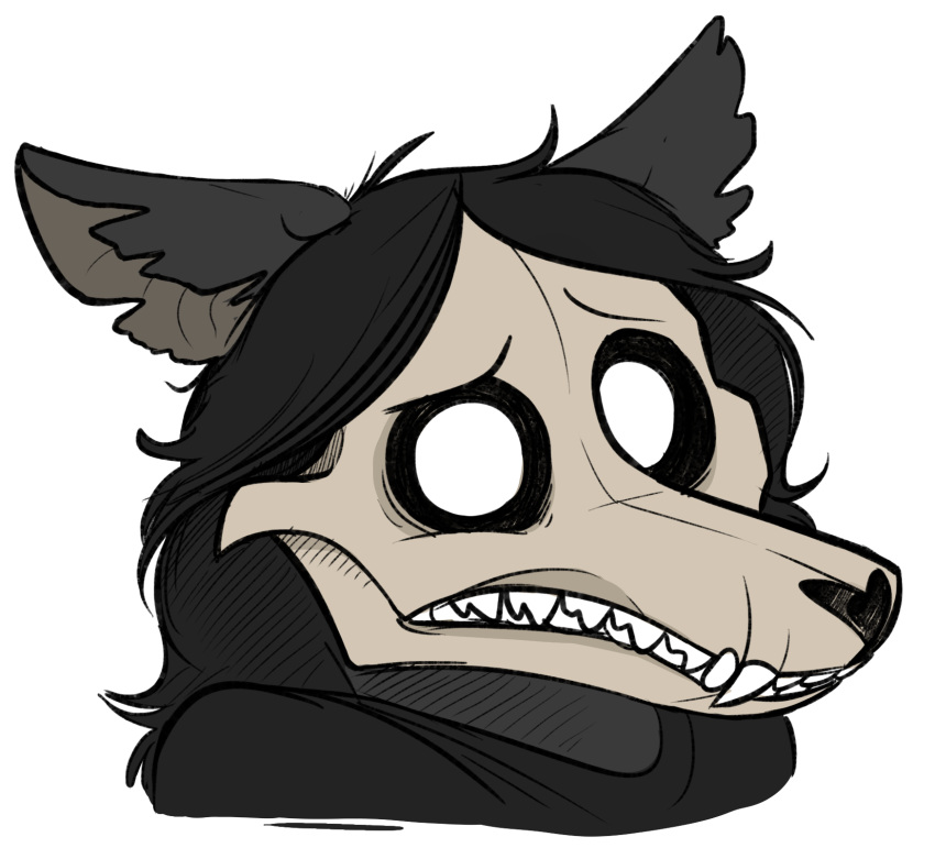 The Big ImageBoard (TBIB) - ambiguous gender anthro black hair bone ...