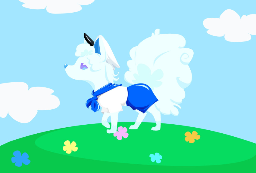 The Big Imageboard Tbib Alolan Vulpix Ambiguous Gender Bottomwear