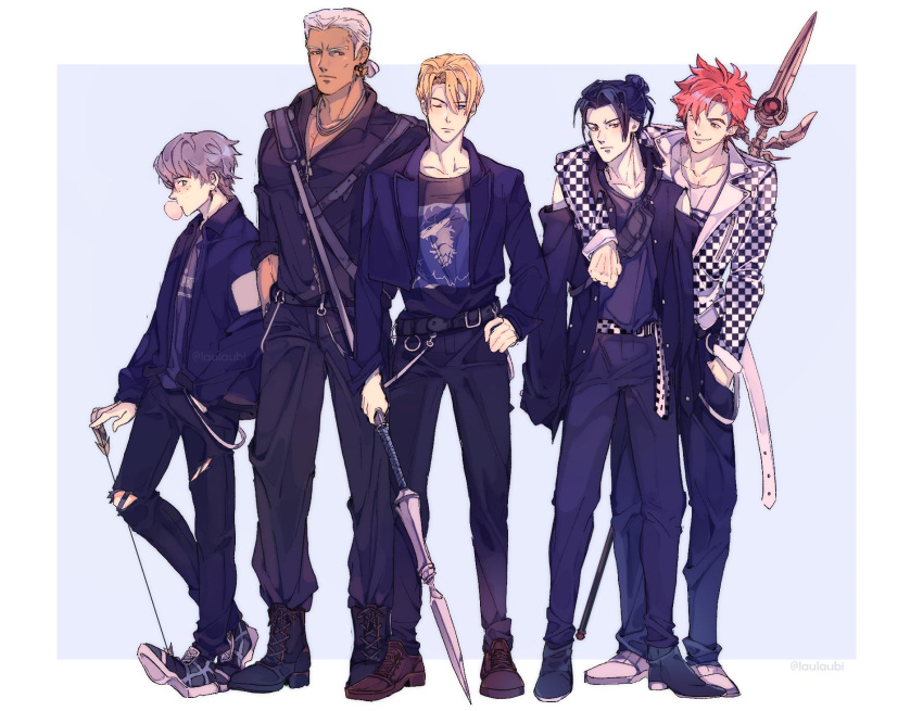 The Big ImageBoard (TBIB) - 5boys alternate costume arrow artist name ashe duran belt black hair ...