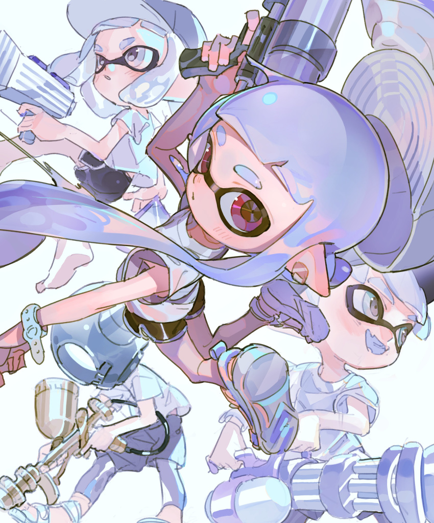 The Big ImageBoard (TBIB) - 2boys 2girls absurdres aerospray (splatoon ...