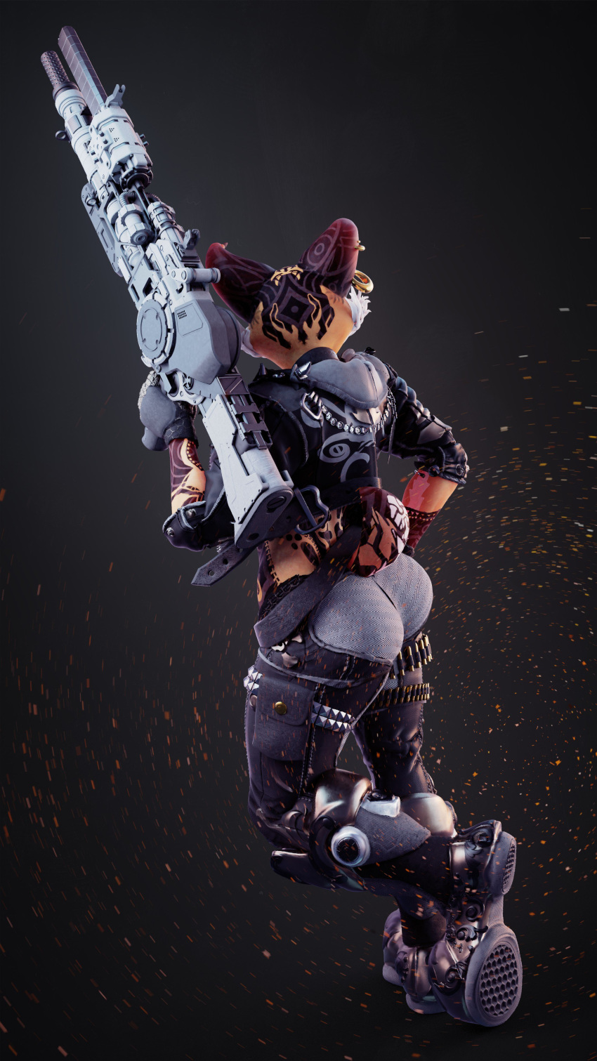 The Big ImageBoard (TBIB) - 3d (artwork) 4k 9:16 absurd res ammo belt anthro athletic athletic ...