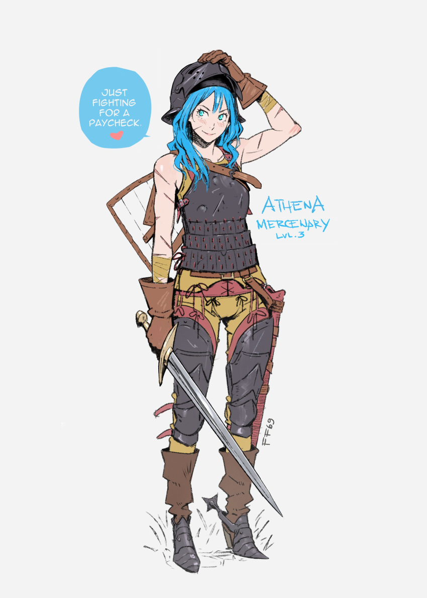 The Big Imageboard Tbib Absurdres Armor Armored Boots Bandages Blue