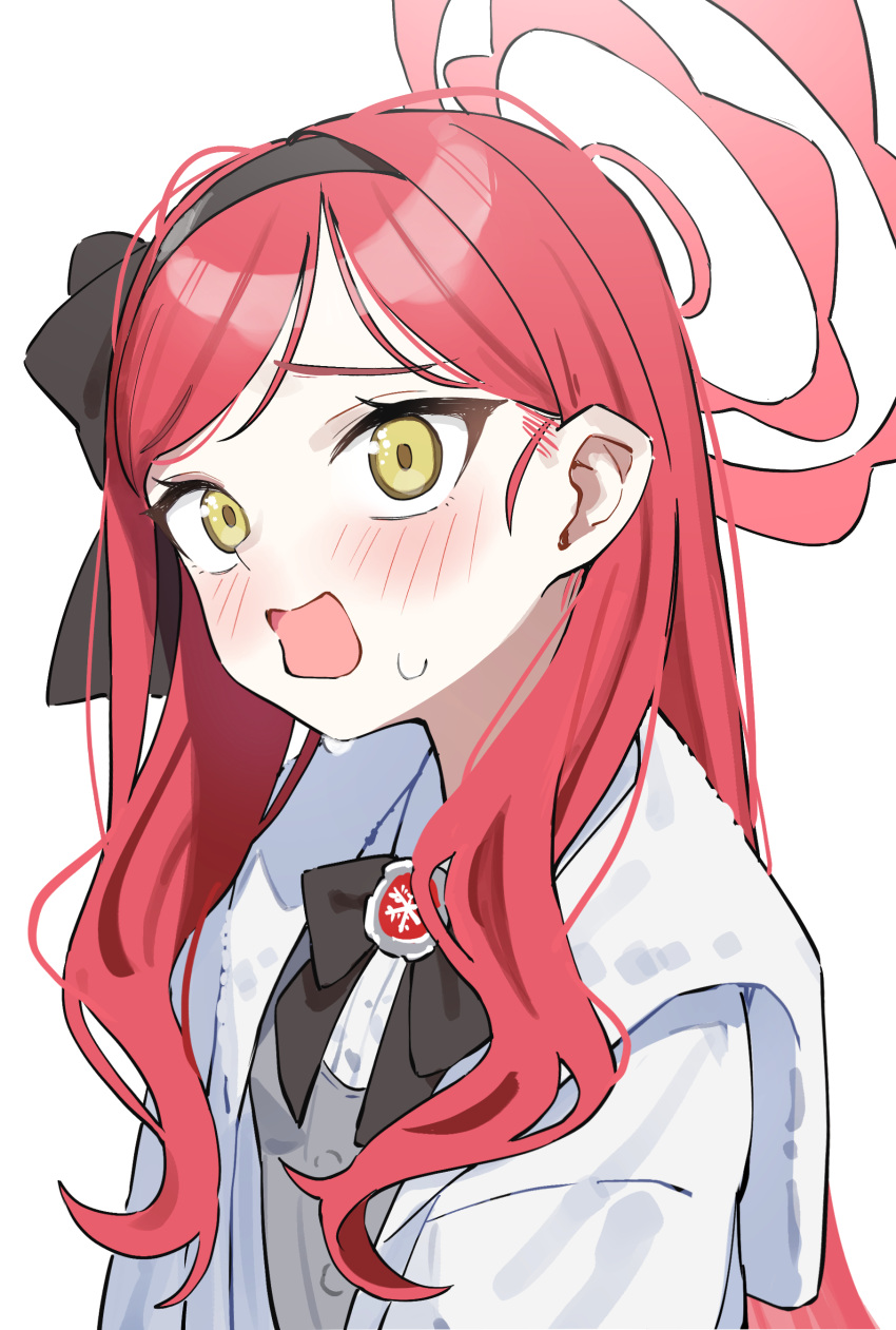 The Big ImageBoard (TBIB) - 1girl absurdres black bow black bowtie black hairband blue archive ...