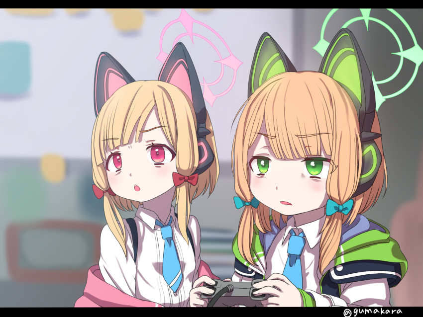 The Big ImageBoard (TBIB) - 2girls :o animal ear headphones animal ears ...