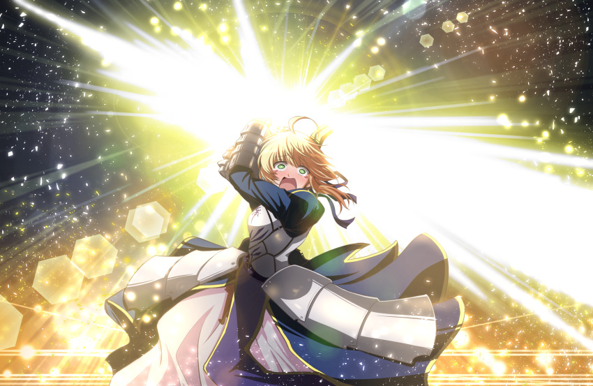 The Big ImageBoard (TBIB) - 1girl ahoge armor armored dress artoria ...