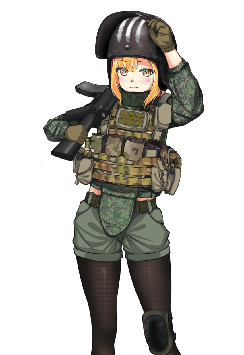 The Big ImageBoard (TBIB) - 1girl assault rifle camouflage commentary ...