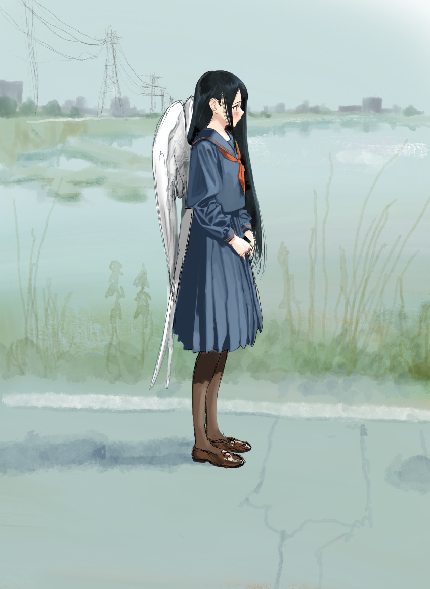 The Big Imageboard Tbib 1girl Absurdres Angel Wings Bad Id Bad