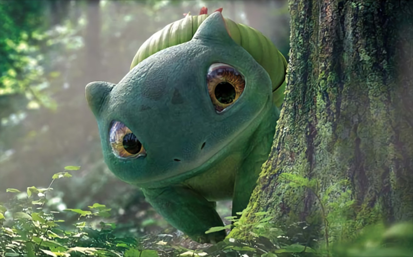 The Big ImageBoard (TBIB) - 3d brown eyes bulbasaur closed mouth ...