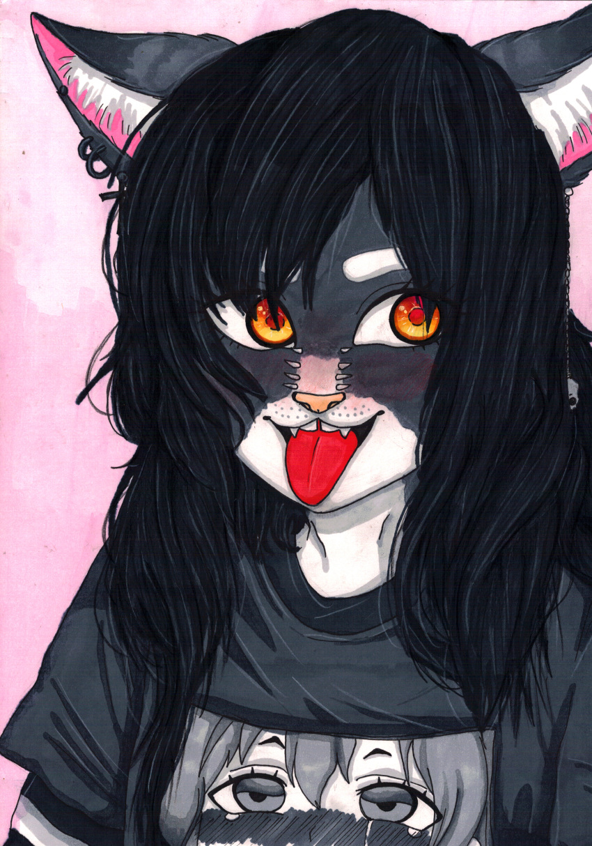 The Big Imageboard Tbib Absurd Res Ahegao Anthro Black Body Black