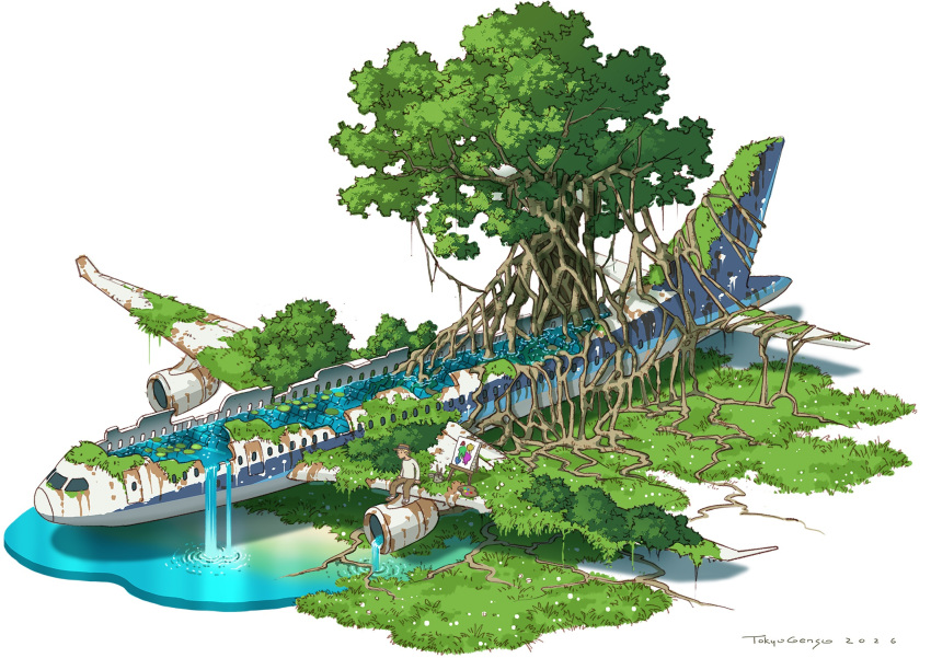 The Big ImageBoard (TBIB) - 1boy 2026 aircraft airplane brown hat brown ...