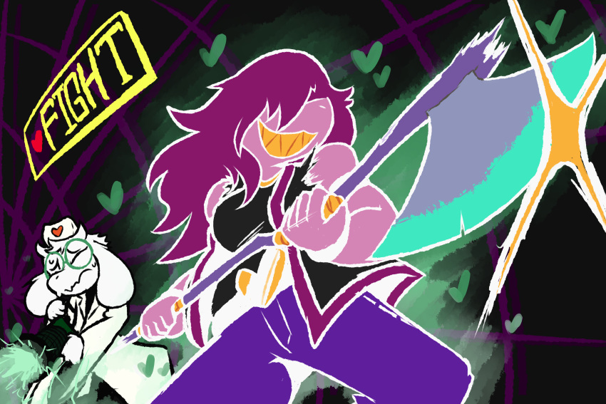 The Big ImageBoard (TBIB) - absurd res anthro axe bovid caprine clothing deltarune duo eyewear ...