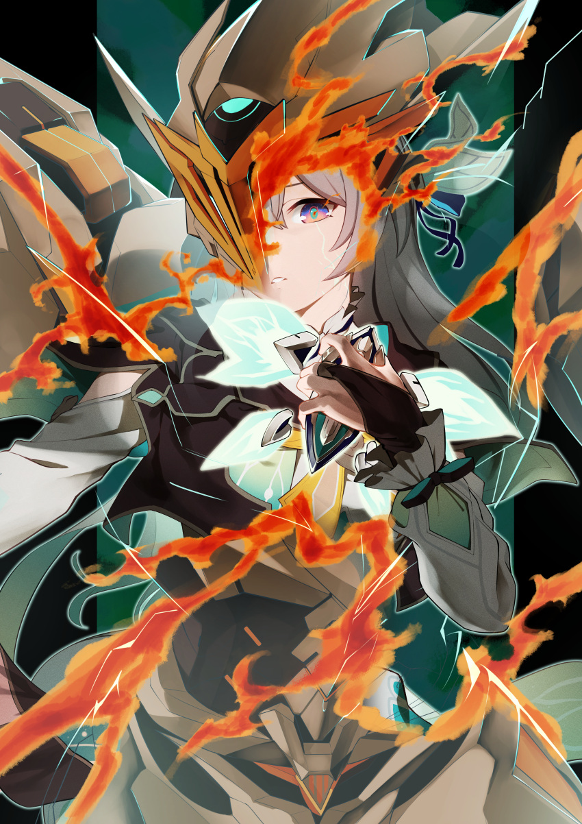 The Big ImageBoard (TBIB) - 1girl absurdres armor dress fire firefly ...