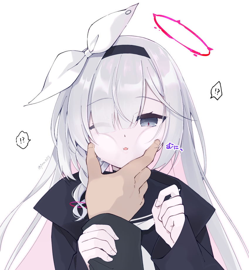 The Big ImageBoard (TBIB) - !? 1girl 1other black coat black hairband black sailor collar black ...