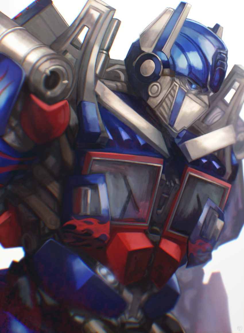 The Big ImageBoard (TBIB) - 1boy autobot blue eyes from side glowing ...