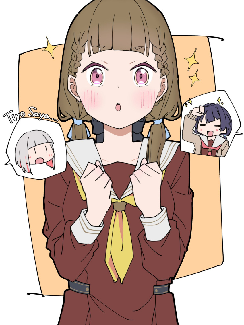 The Big Imageboard Tbib 3girls Alternate Hairstyle Blue Hair Blush
