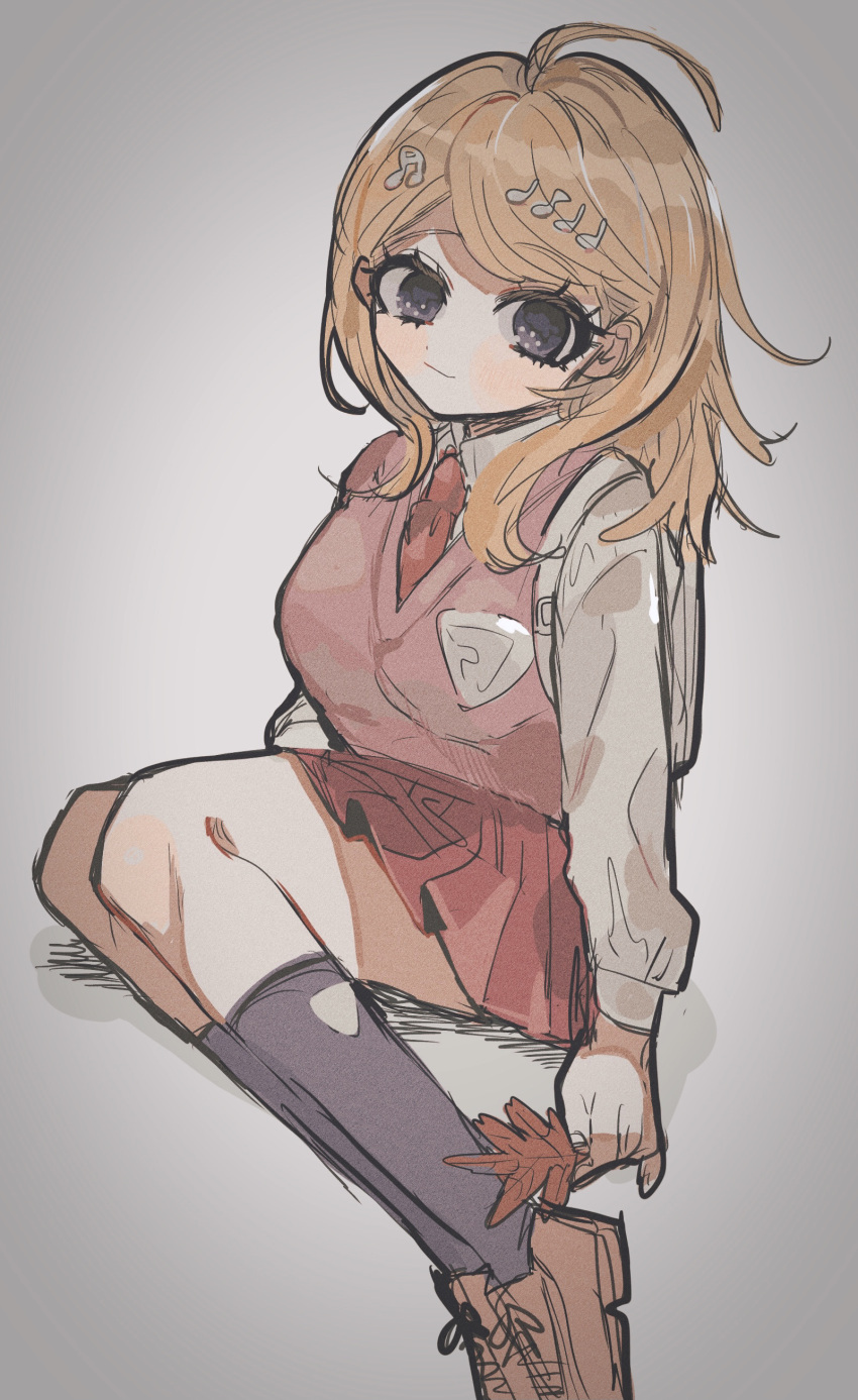 The Big Imageboard Tbib 1girl Absurdres Ahoge Akamatsu Kaede