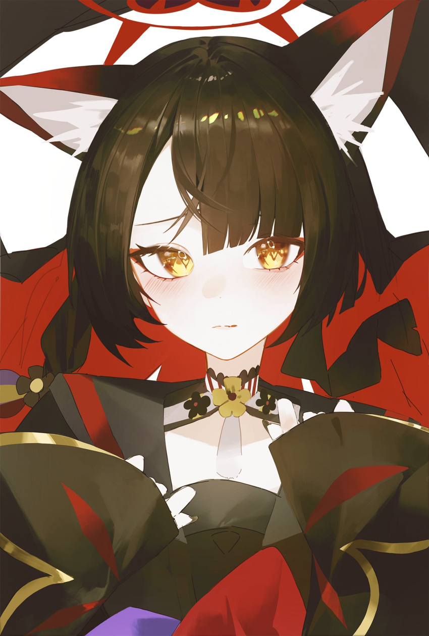 The Big ImageBoard (TBIB) - 1girl animal ear fluff animal ears black ...