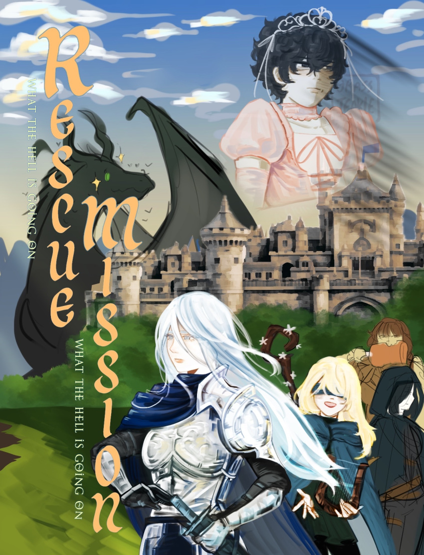 The Big ImageBoard (TBIB) - 2boys 4girls animalization armor black hair ...