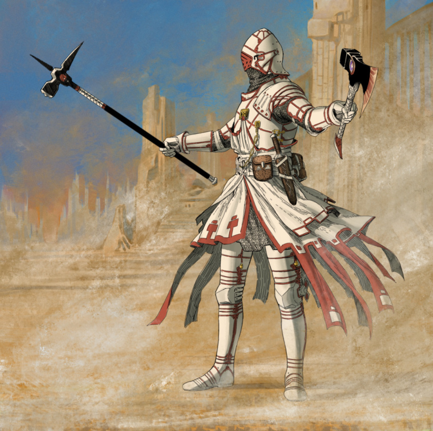 The Big ImageBoard (TBIB) - 1other ambiguous gender armor axe belt boots breastplate commentary ...