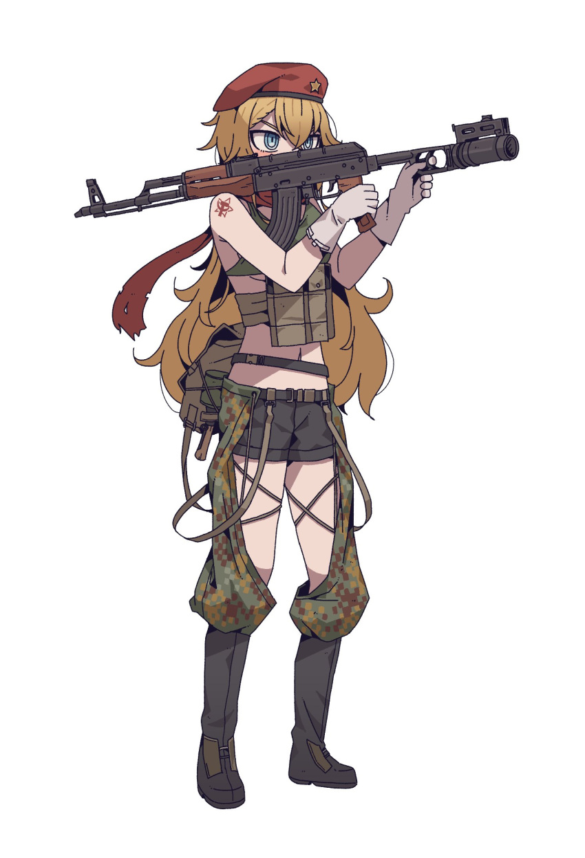 The Big Imageboard Tbib 1girl Aiming Ak 47 Ak 47 Girls Frontline
