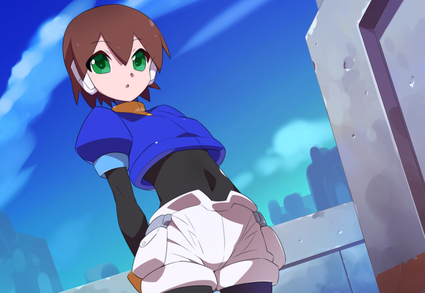 The Big Imageboard Tbib 1girl Aile Mega Man Zx Black Bodysuit