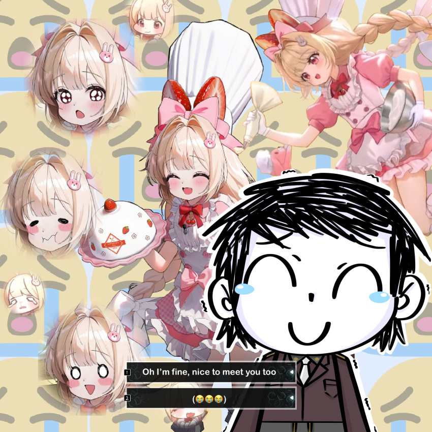 The Big ImageBoard (TBIB) - 1boy 1girl absurdres apron blonde hair blue ...