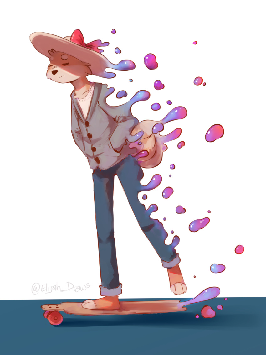 The Big ImageBoard (TBIB) - 2021 3:4 anthro barefoot bottomwear canid canine canis clothed ...