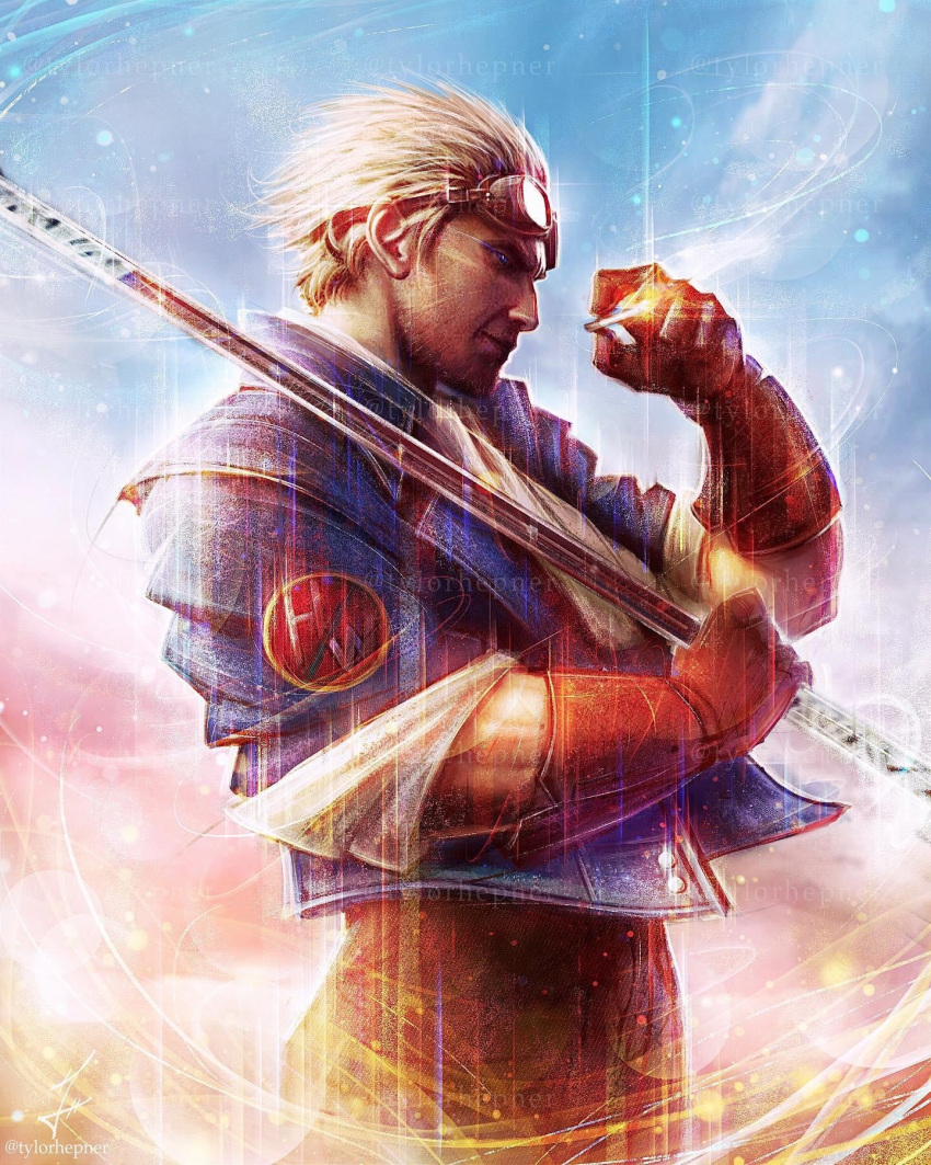 The Big ImageBoard (TBIB) - 1boy artist name blonde hair blue ...