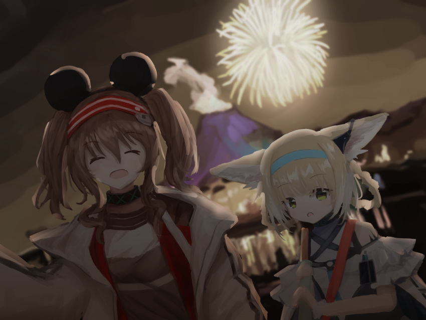 The Big ImageBoard (TBIB) - 2girls :d ^ ^ aerial fireworks angelina ...