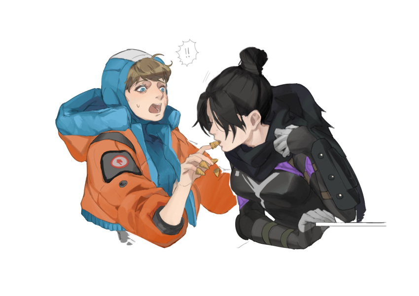 The Big Imageboard Tbib 2girls Apex Legends Biting Black