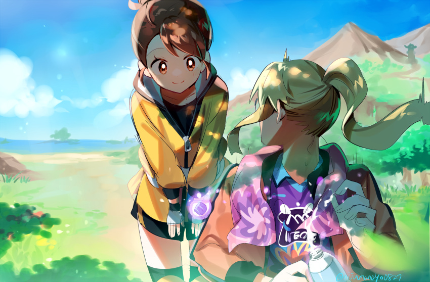The Big ImageBoard (TBIB) - 1boy 1girl avery (pokemon) black shirt ...