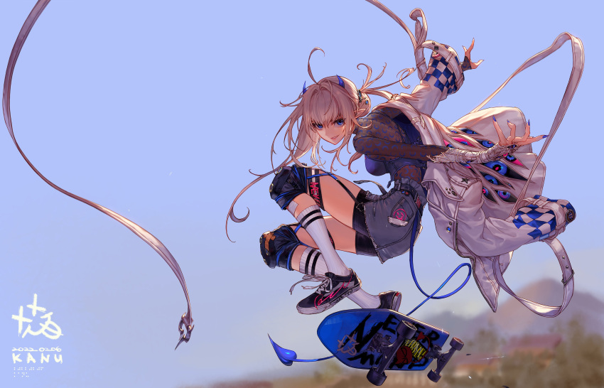 The Big ImageBoard (TBIB) - 1girl absurdres arm up artist name backlighting bangs belt belt ...