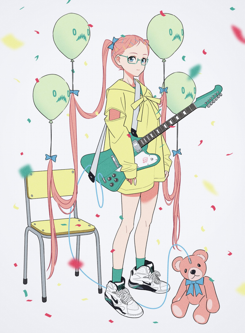 The Big Imageboard Tbib 1girl Acubi Tomaranai Balloon Blue Eyes