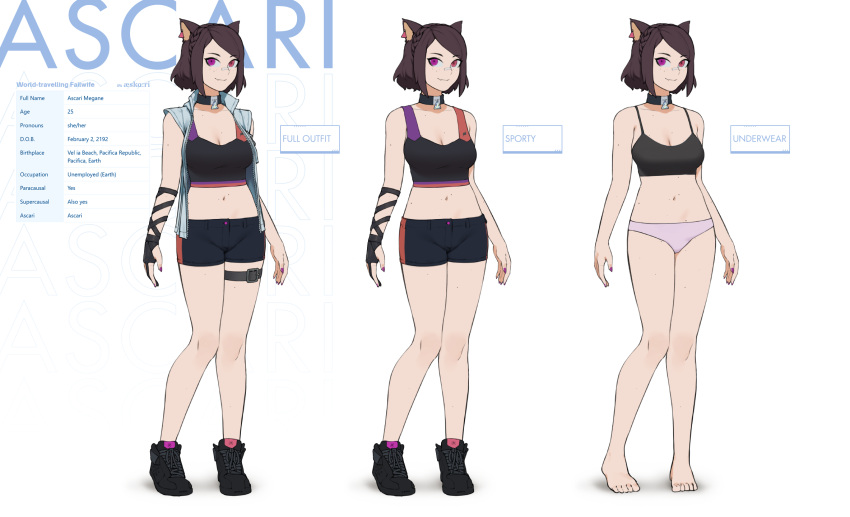 The Big ImageBoard (TBIB) - ascari megane (aurahack) aurahack bottomwear brown hair cat ear ...