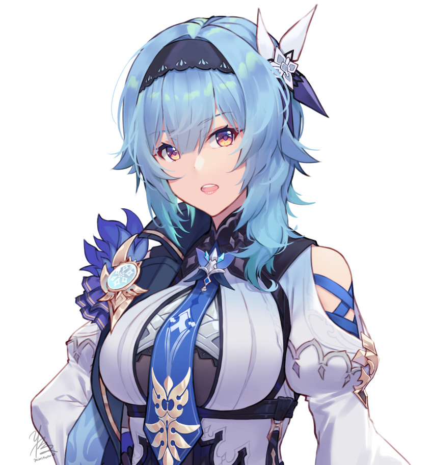 The Big Imageboard Tbib 1girl Absurdres Black Hairband Blue Hair
