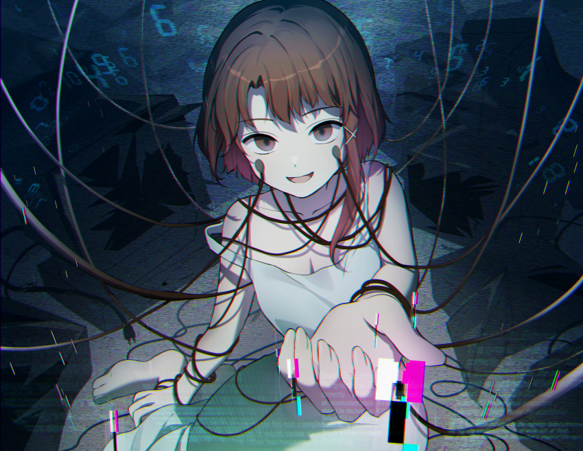 The Big Imageboard Tbib 1girl Asymmetrical Hair Barefoot Broken