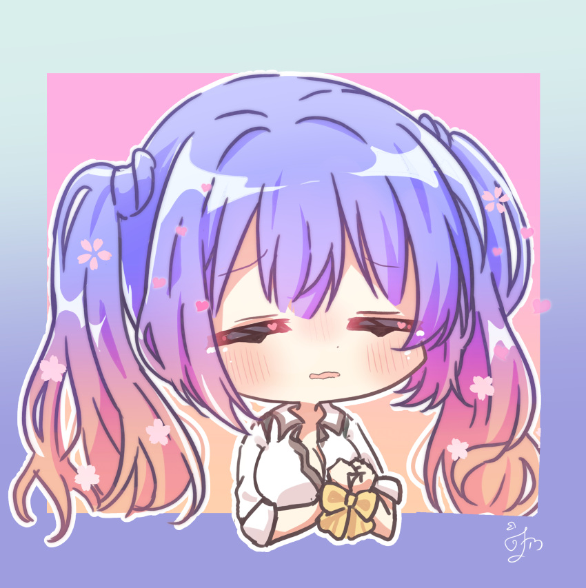 The Big ImageBoard (TBIB) - 1girl = = absurdres blue border blue hair ...