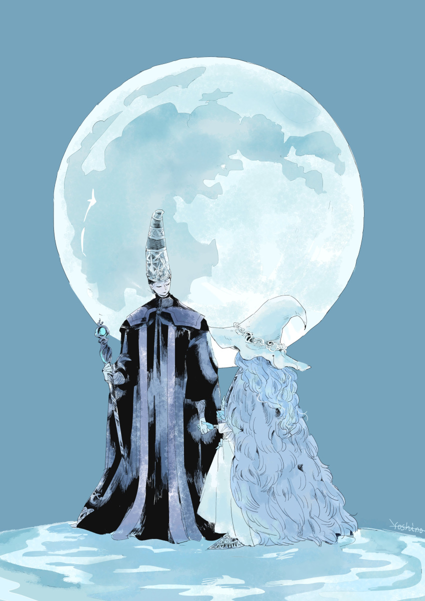 The Big ImageBoard (TBIB) - 2girls absurdres artist request blue cape blue eyes blue hair blue ...