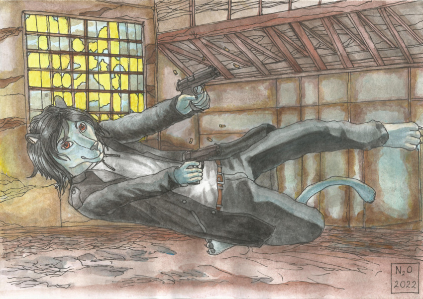 The Big ImageBoard (TBIB) - anthro felid gun gunfight industrial lion ...