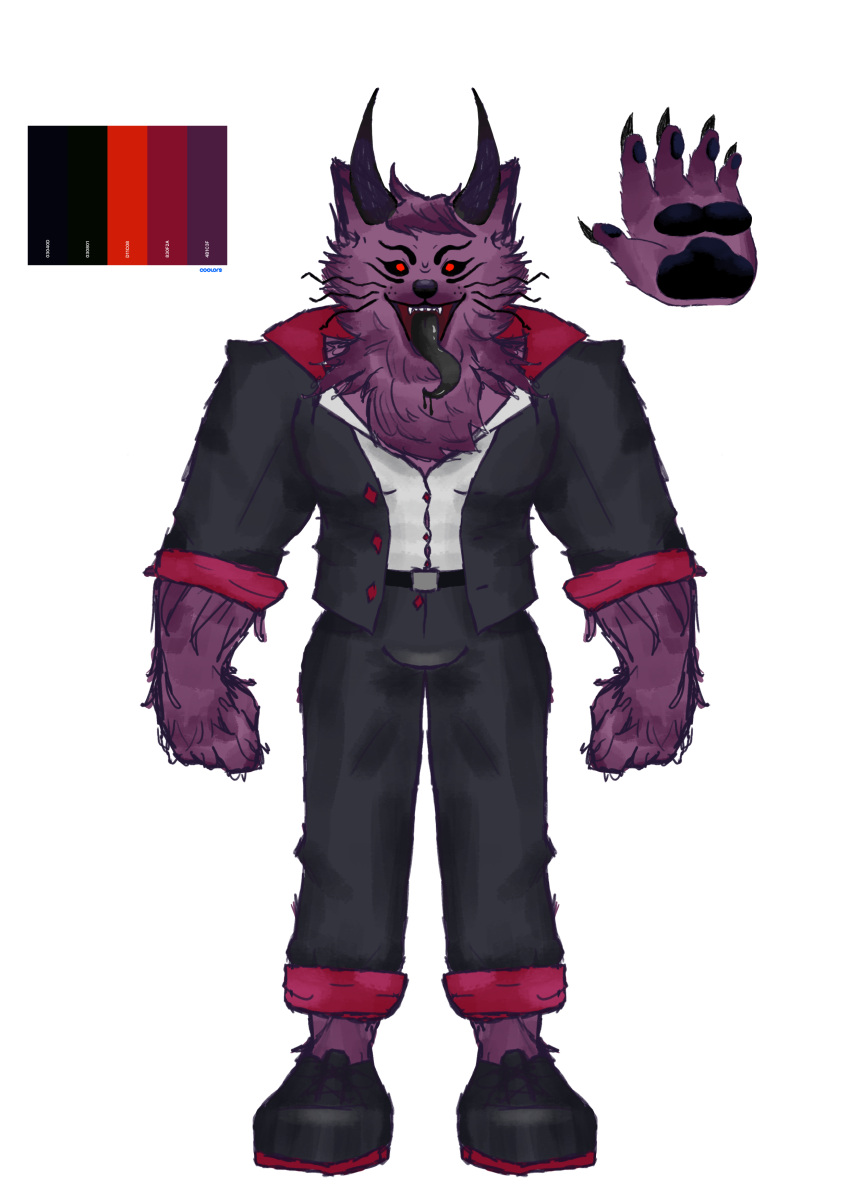 The Big ImageBoard (TBIB) - absurd res anthro barazoku canid canine canis clothed clothing demon ...