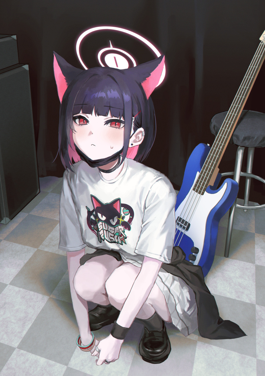 The Big ImageBoard (TBIB) - 1girl absurdres black choker black footwear black hair black mask ...